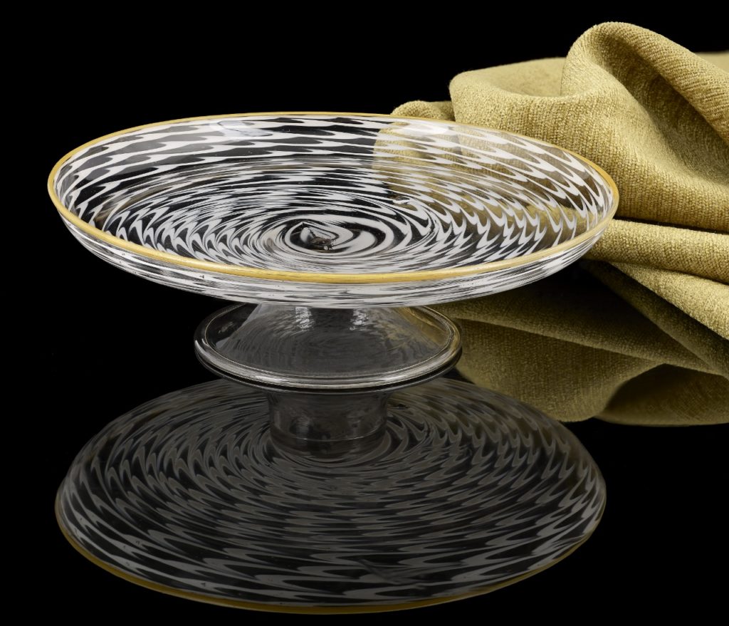 17th Century Unique Venetian Glass Tazza - Mayflower Antiques
