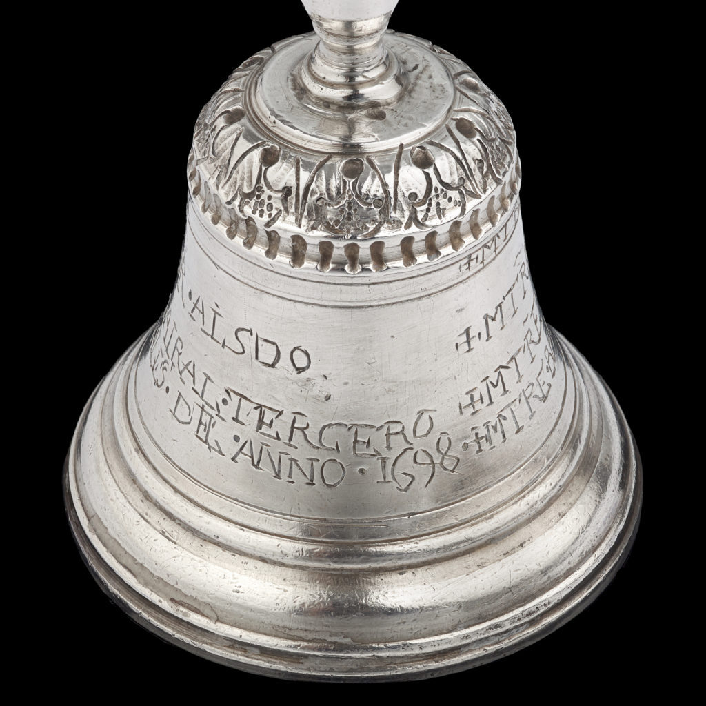 South American Silver Table Bell - Mayflower Antiques